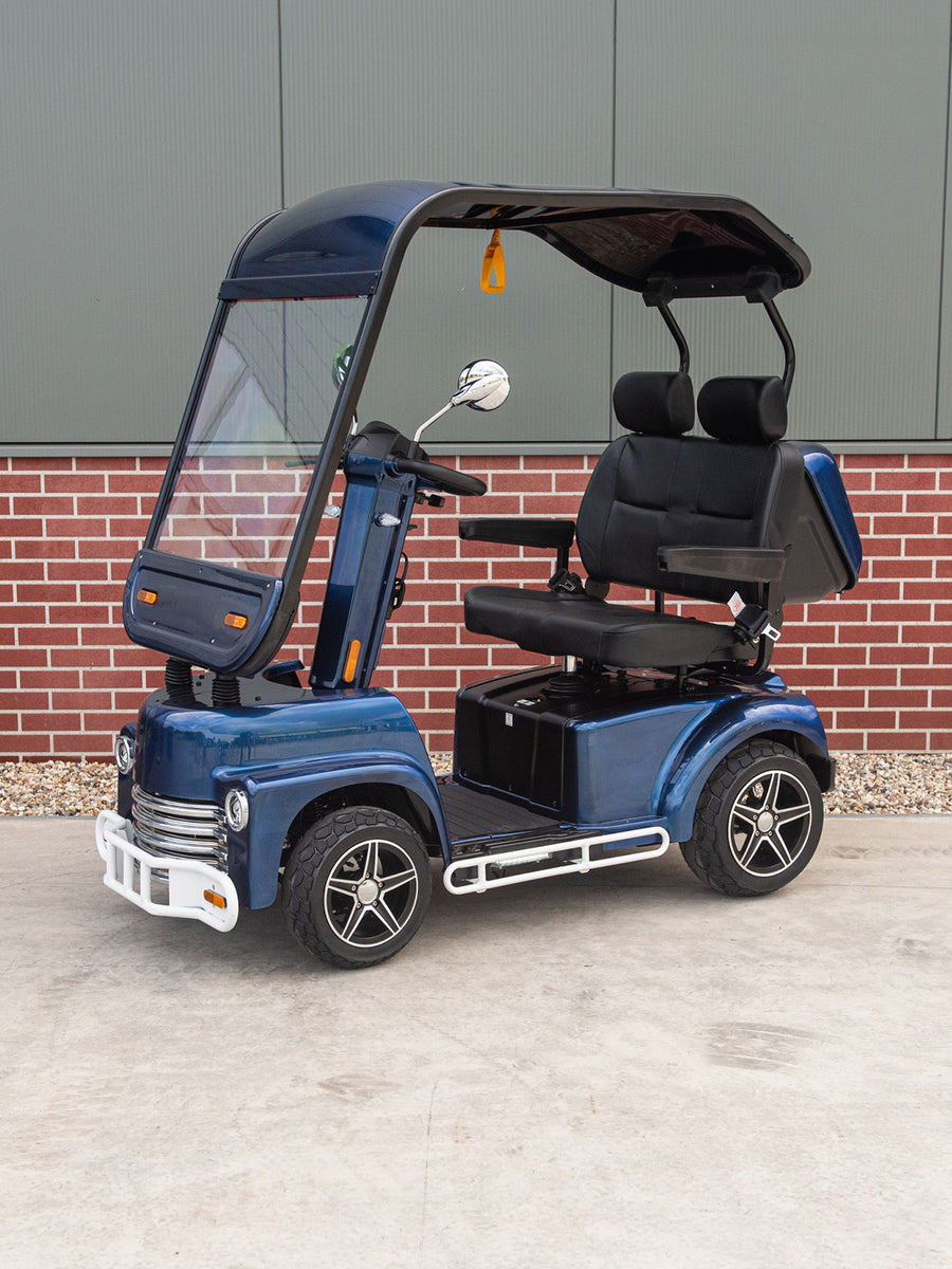TTZ Electric Duo Scootmobiel blauw - 2 persoons scootmobiel ...